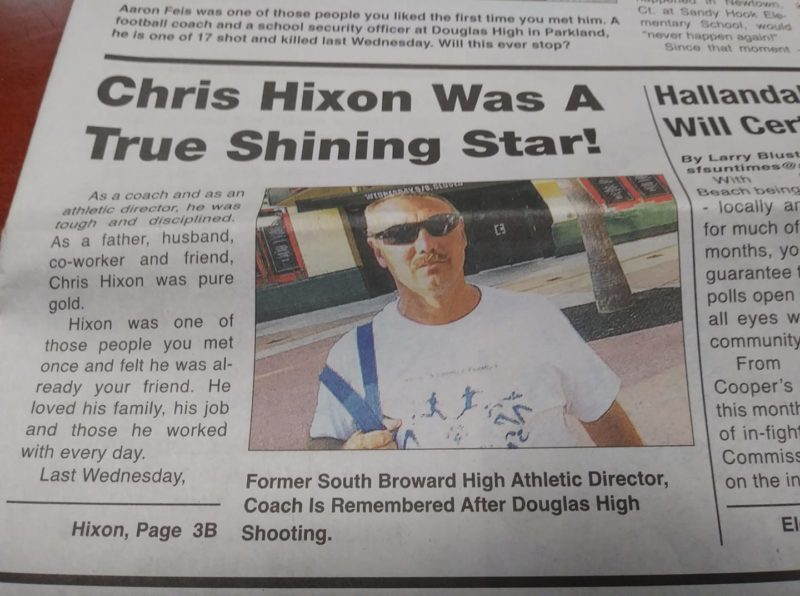 In Memory of Christopher Hixon